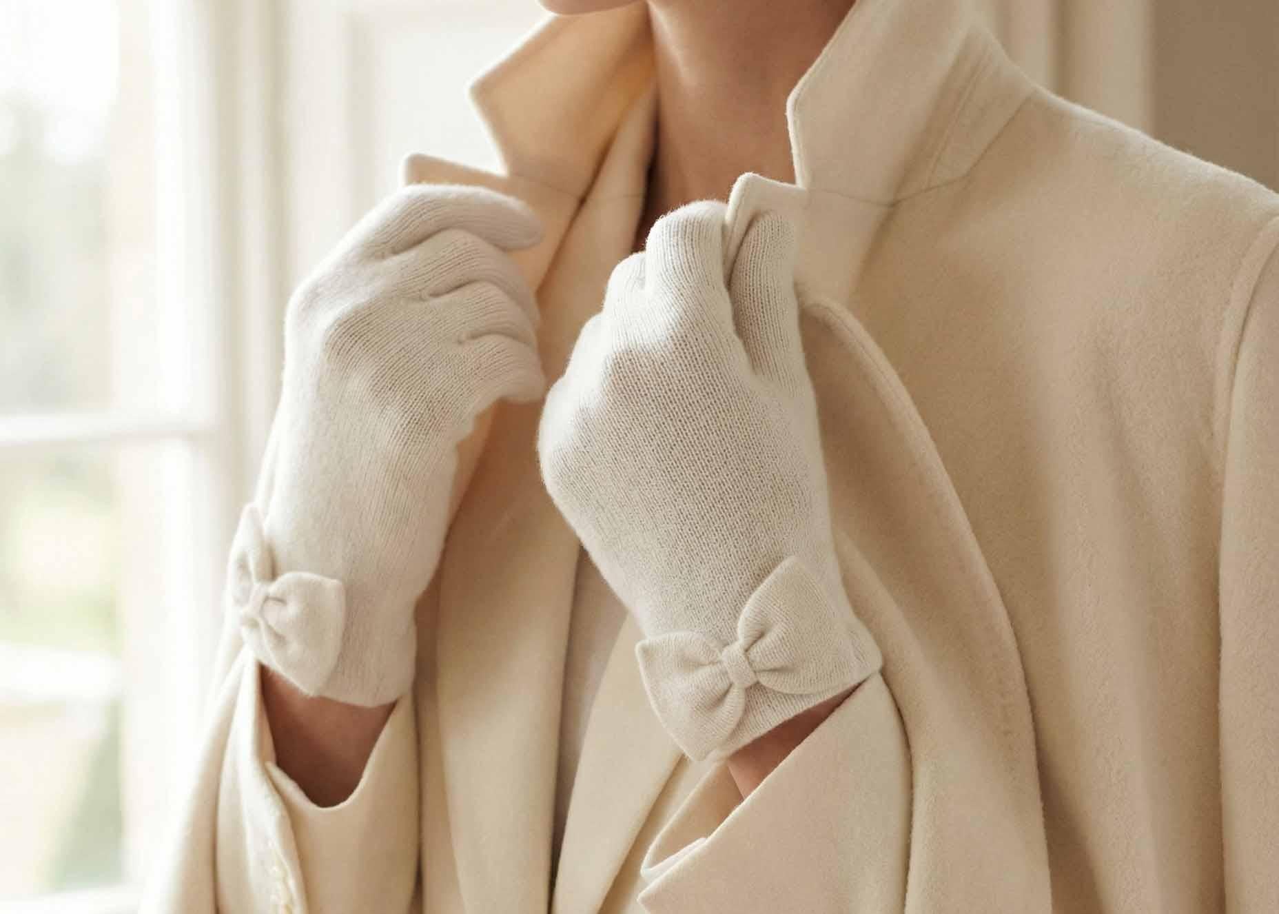 Winter White Gloves – Cornelia James