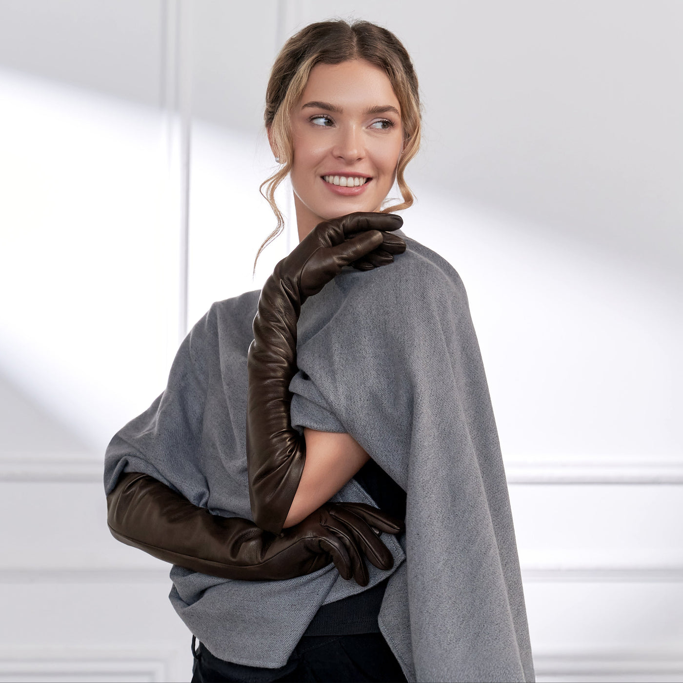 Leather Opera Gloves - Elodie