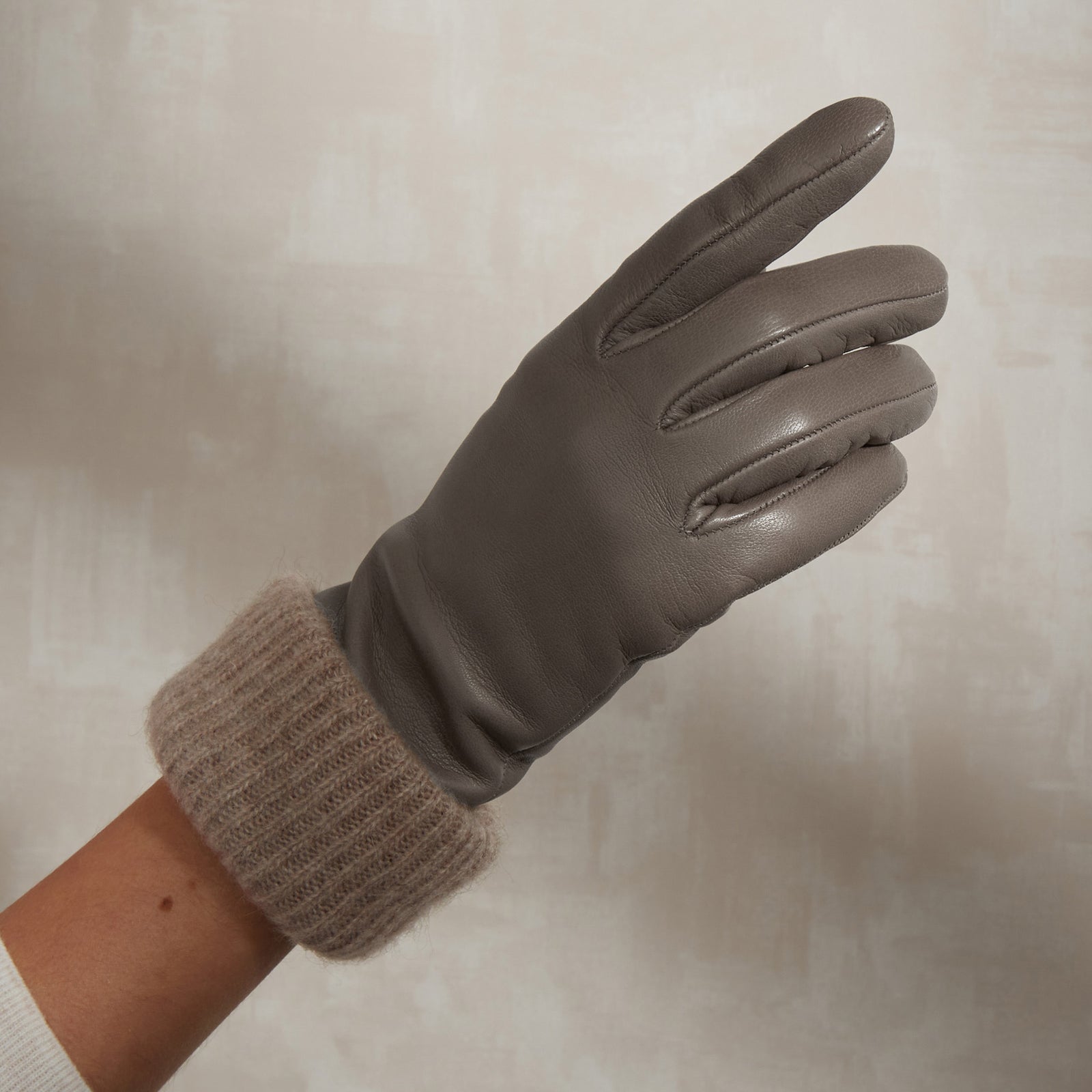 Leather Gloves with Cashmere Lining - Inès – Cornelia James