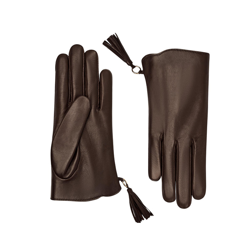 Leather Gloves with Silk Lining - Manon – Cornelia James